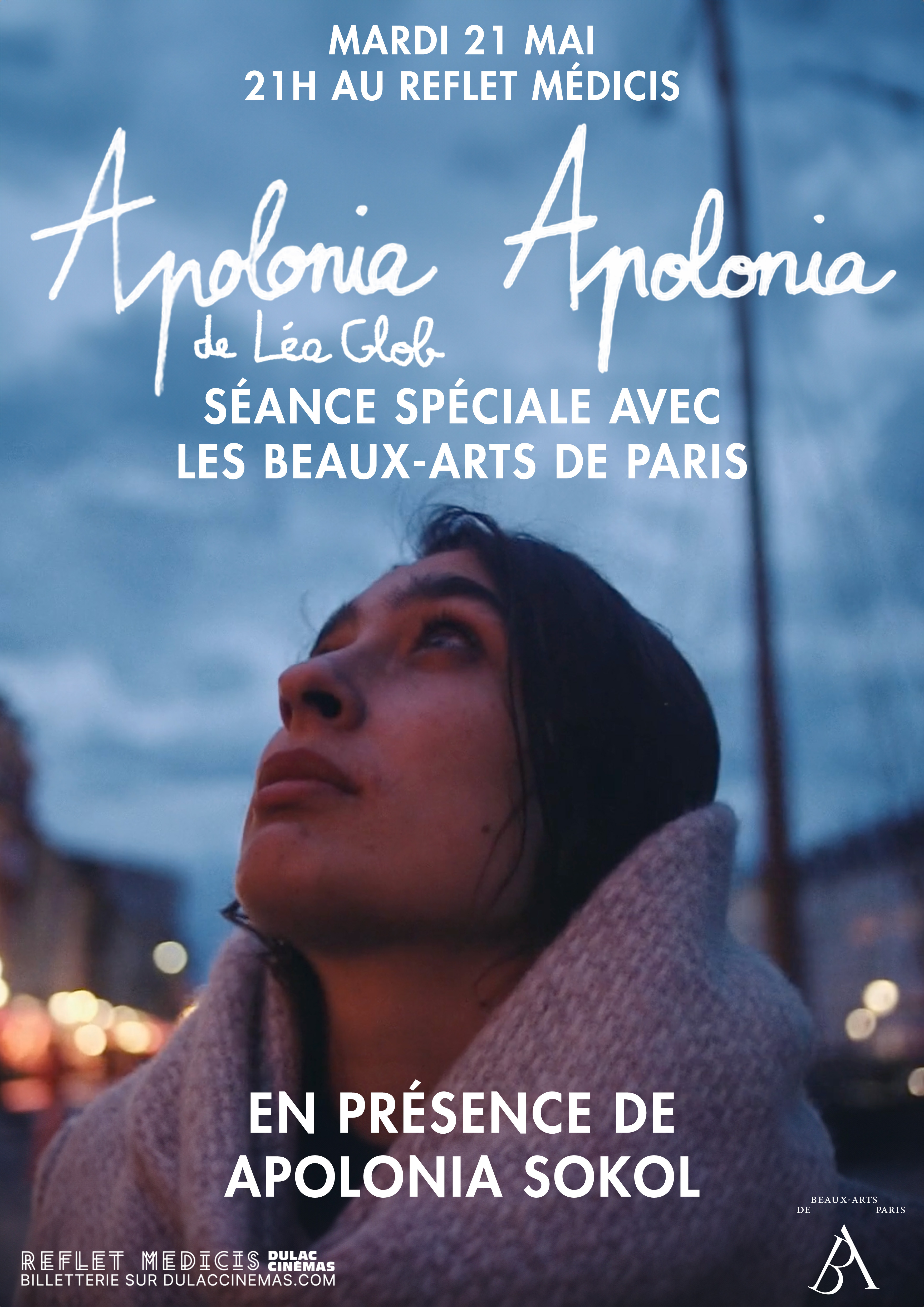 APOLONIA, APOLONIA : SEANCE SUIVIE D'UNE RENCONTRE AVEC APOLONIA SOKOL | Dulac Cinémas